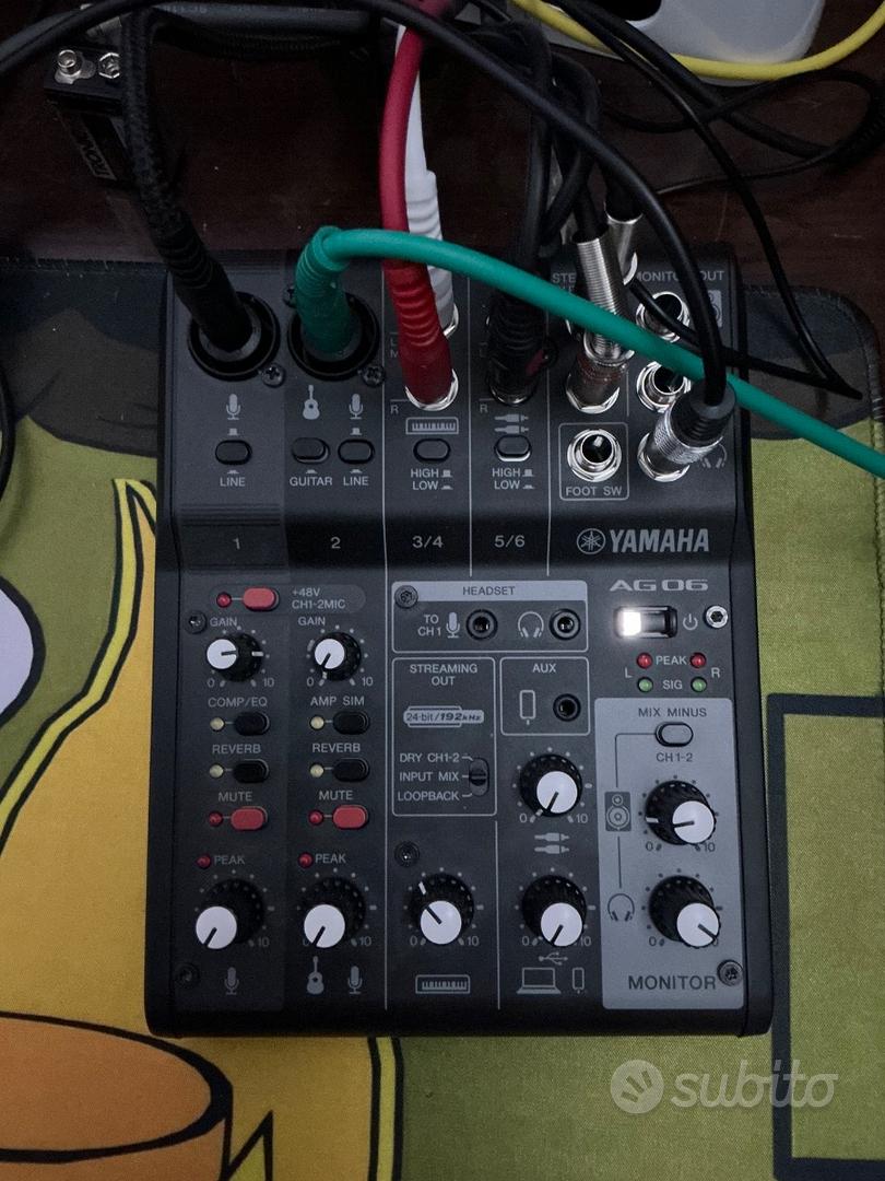 Mixer e scheda audio Yamaha AG06 usb-c ed effetti - Strumenti Musicali ...