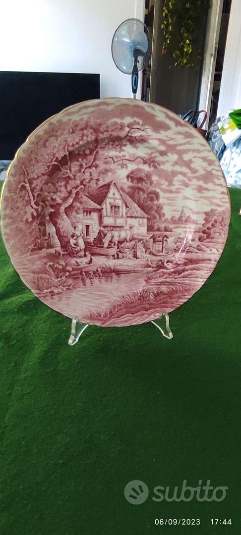 Piatto da collezione d'epoca fine porcell.Ingl+oro - Collezionismo In ...