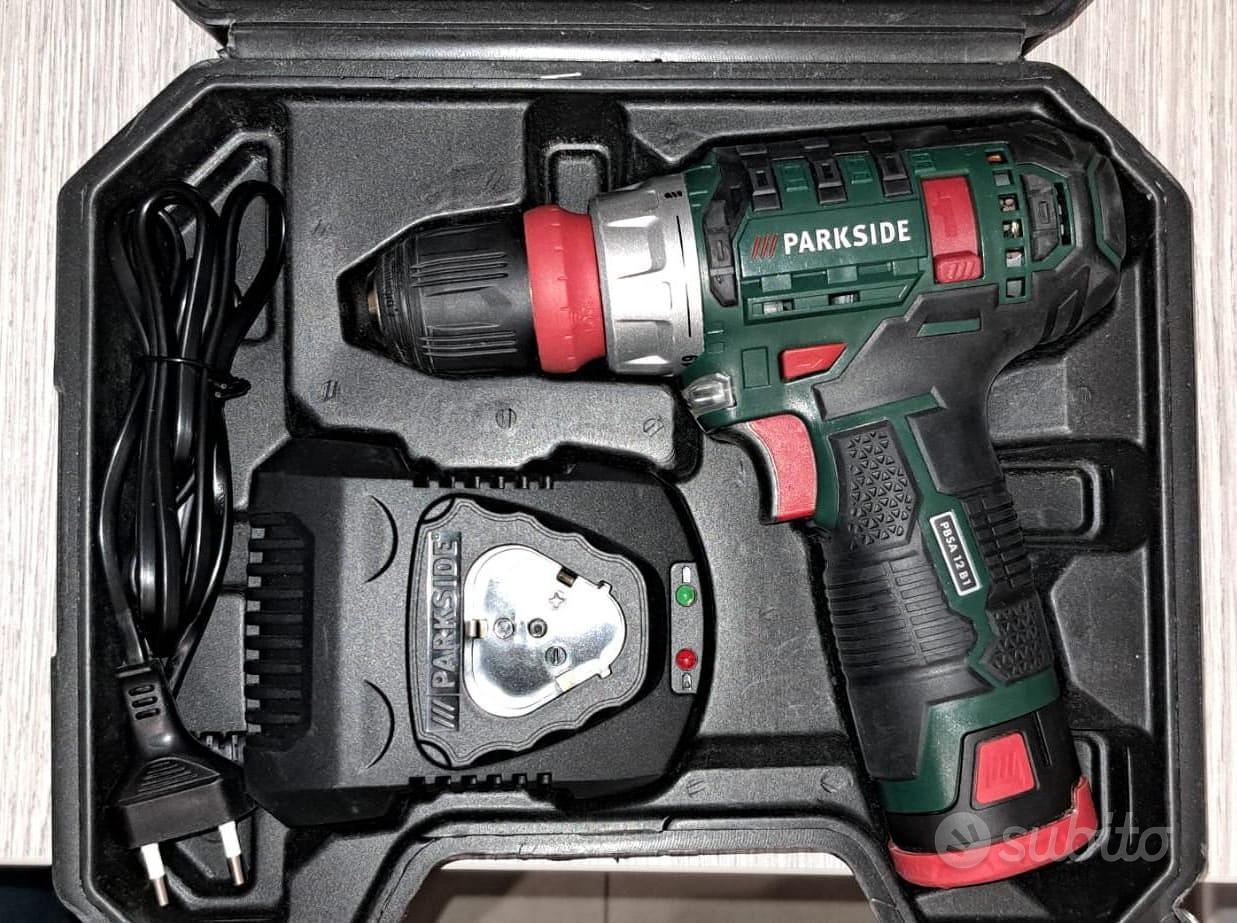 Trapano Avvitatore Parkside PBSA 12 B1 + batteria - Giardino e Fai da ...