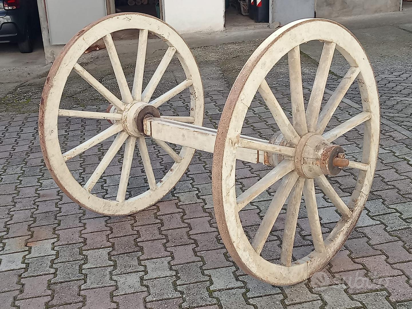 Ruote carro con asse - Giardino e Fai da te In vendita a Alessandria