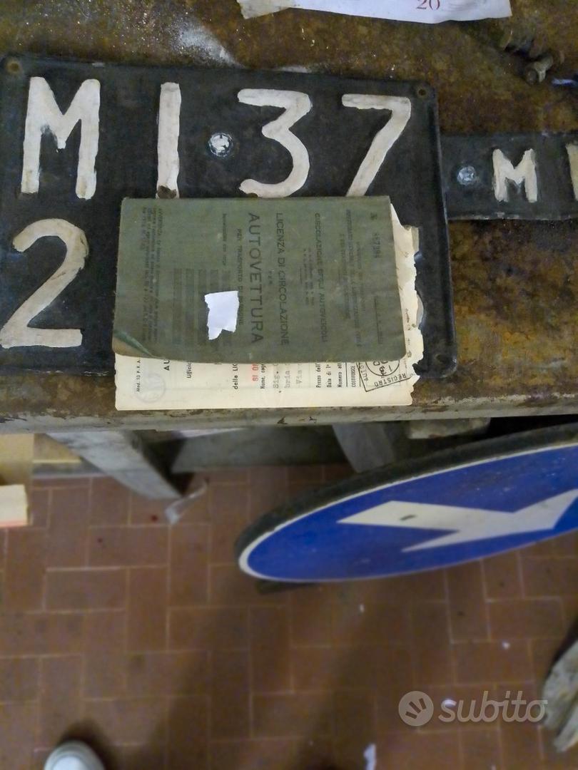 Documenti e targhe per Fiat 600 - Accessori Auto In vendita a Reggio ...