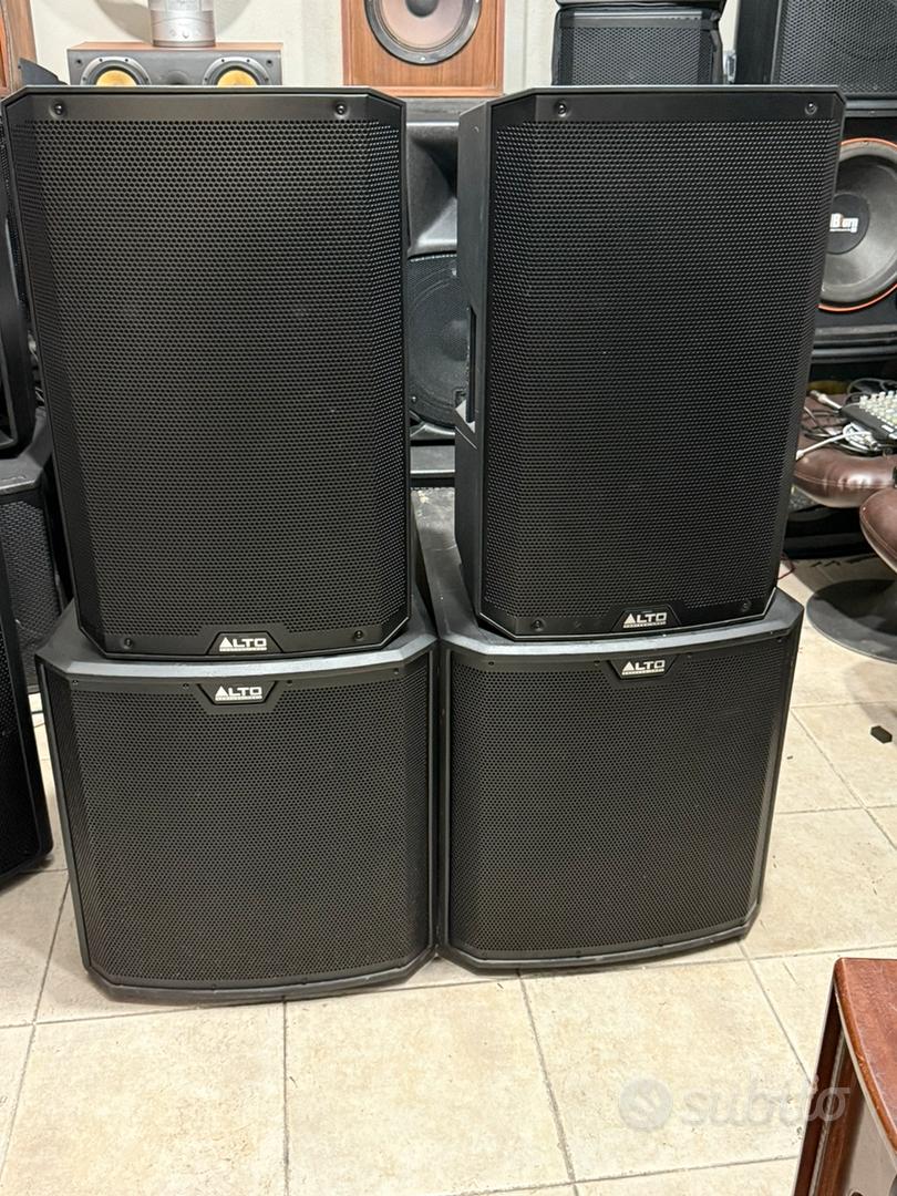 Coppia casse e subwoofer amplificati ALTO 3500W - Audio/Video In ...
