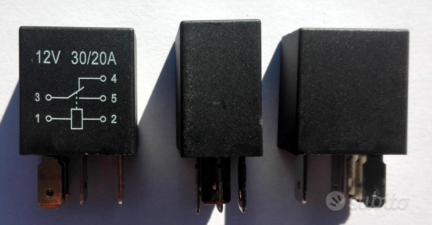 N.3 Micro relè - 5 pin 12V 20A/30A - Accessori Moto In vendita a Venezia