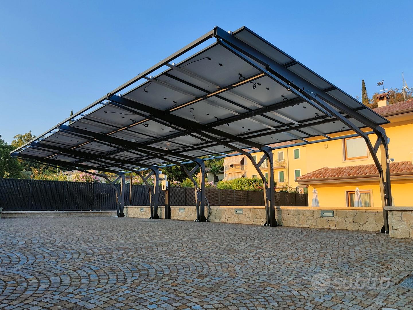 Coperture - tettoia auto con pannelli solari - Giardino e Fai da te In ...