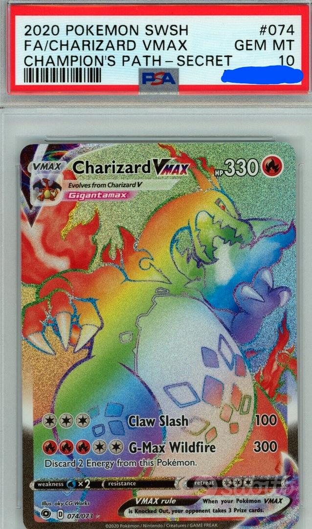 Charizard vmax 074 psa 10 - Collezionismo In vendita a Roma