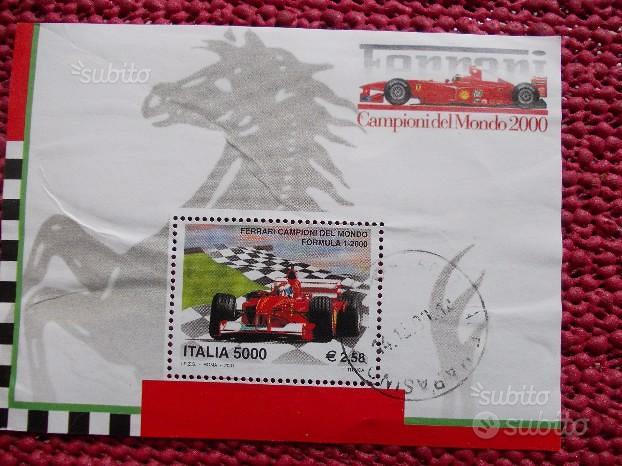 Francobollo Ferrari Campione del mondo 2000 - Collezionismo In vendita a Milano