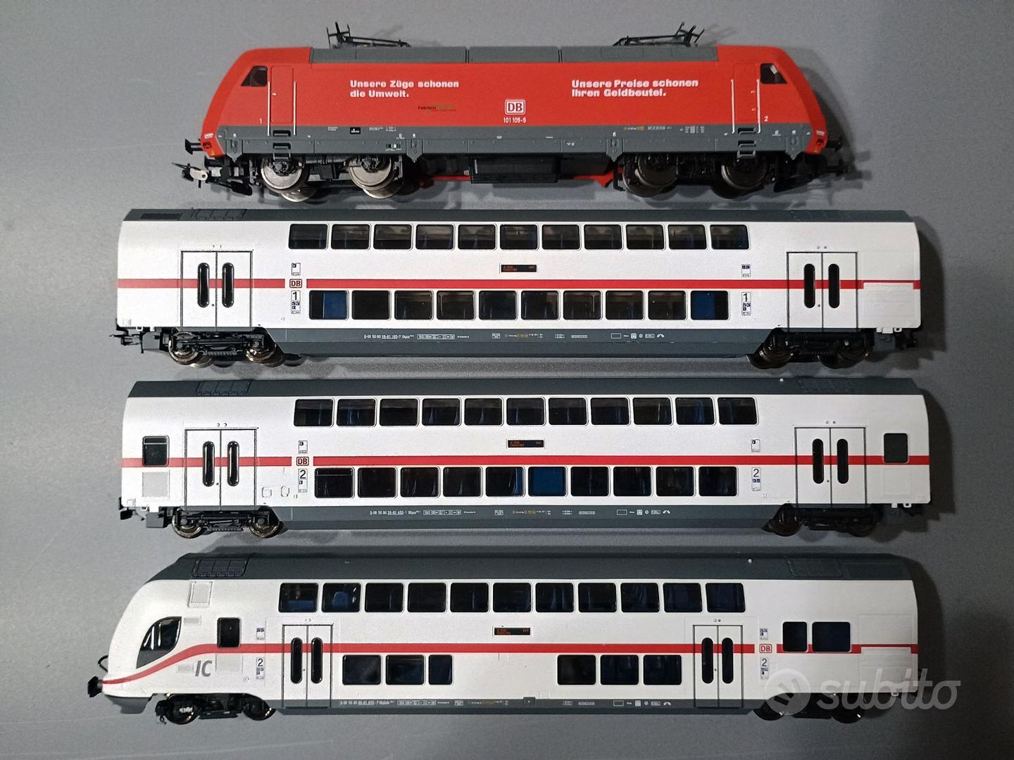 Treno IC Piko DB BR101 con 3 carrozze a 2 piani - Collezionismo In ...