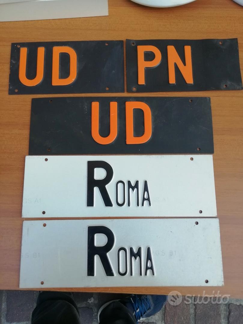 Targa alluminio plastica Auto d'epoca vintage - Collezionismo In ...