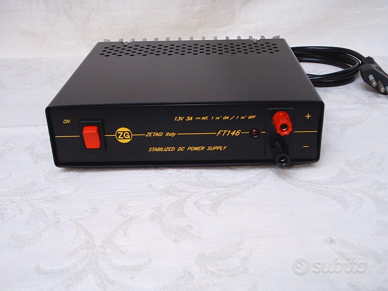 ALIMENTATORE ZETAGI FT 146 5A 13.8 Vcc regolabile - Audio/Video In vendita a Milano