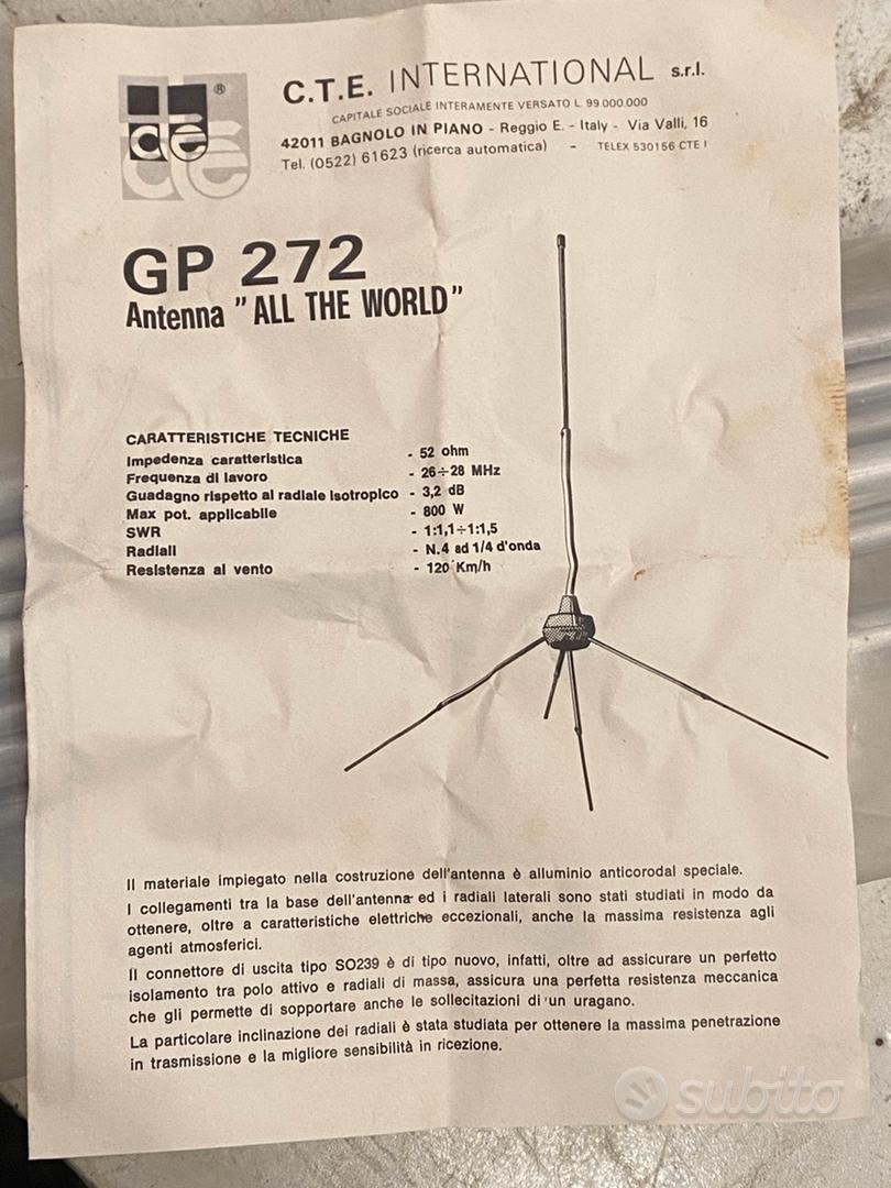 Antenna CB base fissa CTE All the world vintage 27 - Audio/Video In ...