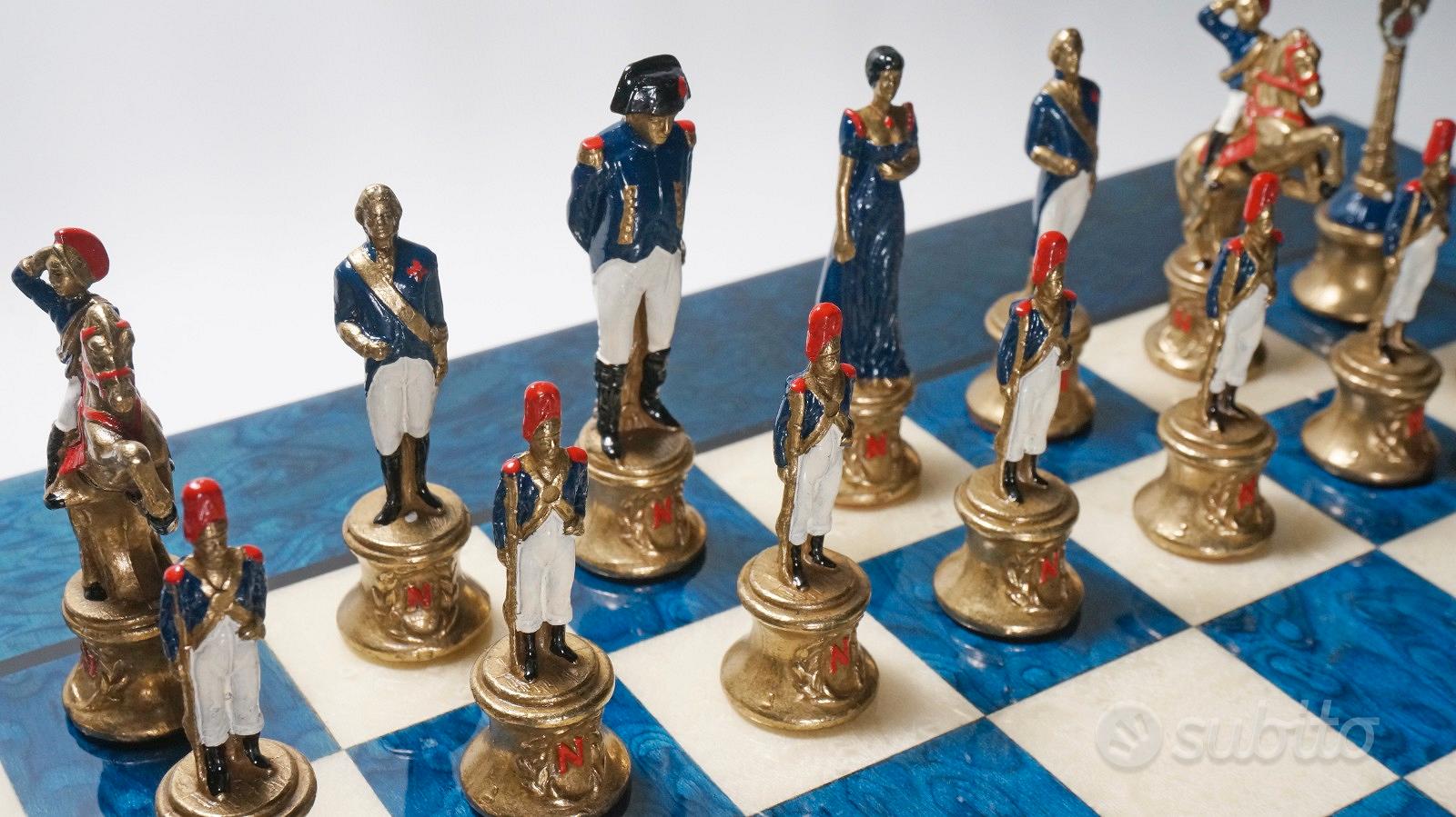 Rara scacchiera in radica - Napoleone in Russia - Collezionismo In ...
