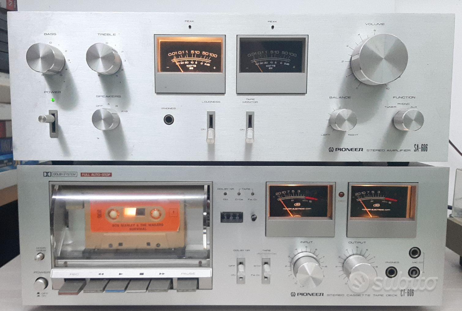 Amplificatore pioneer SA606- piastra pioneer CT606 - Audio/Video In vendita a Venezia