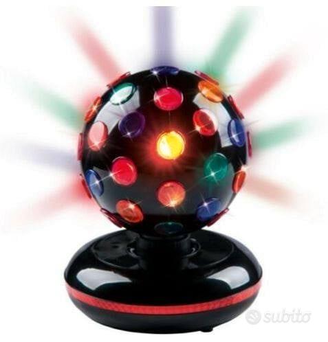 Palla sfera luci colorate disco discoteca rotante - Elettrodomestici In ...
