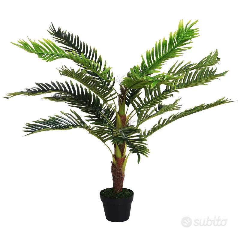 Outsunny Pianta Artificiale Palma Cycas Alta 123cm - Giardino e Fai da ...