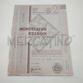 Subito - Mercatino CORBETTA - TITOLI AZIONARI MONTECATINI EDISON ...