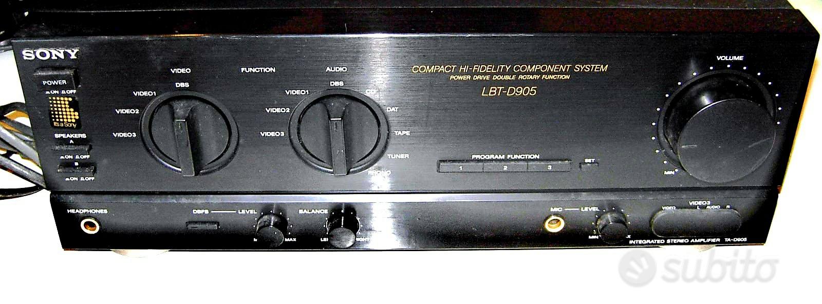 Amplificatore Sony LBT-D905 Funzionante - Audio/Video In vendita a Gorizia