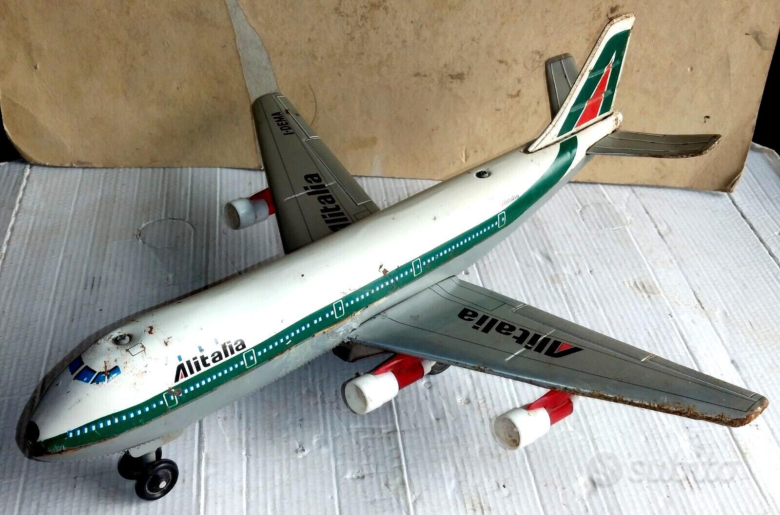 Raro giocattolo in latta - aereo alitalia anni 60 - Audio/Video In ...