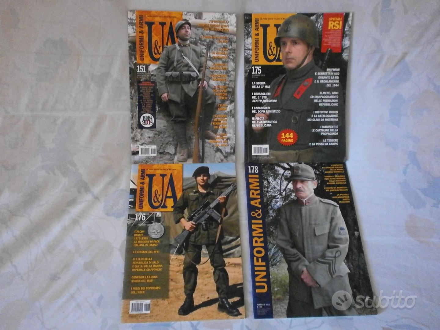 Rivista : UNIFORMI.E.ARMI - Numeri 151,175,176,178 - Collezionismo In ...