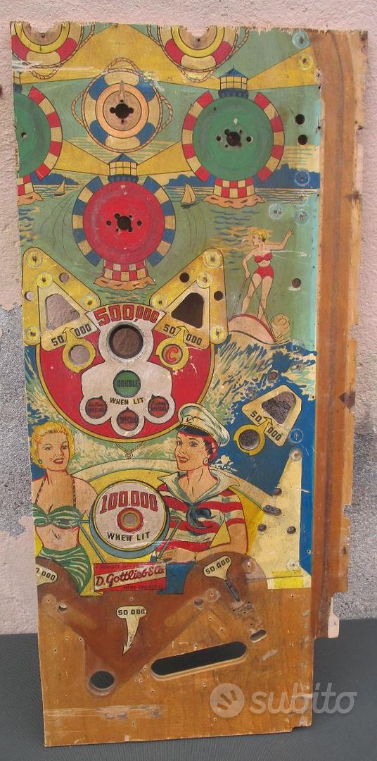Antico piano di flipper anni ’40. - Collezionismo In vendita a Udine