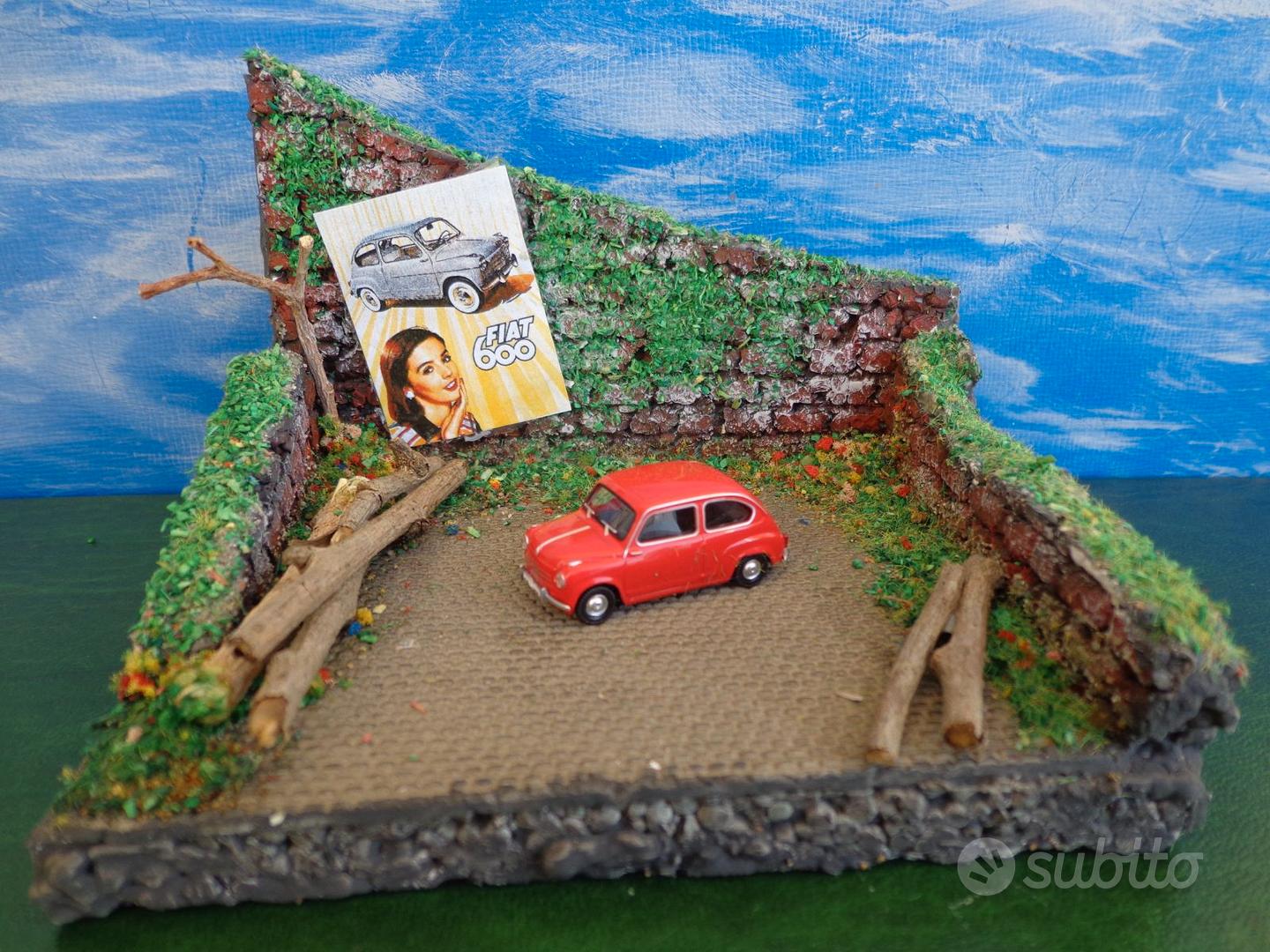 Diorama con Fiat 600 - Collezionismo In vendita a Torino