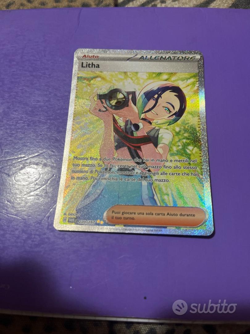 Carta pokemon allenatore litha - Collezionismo In vendita a Roma