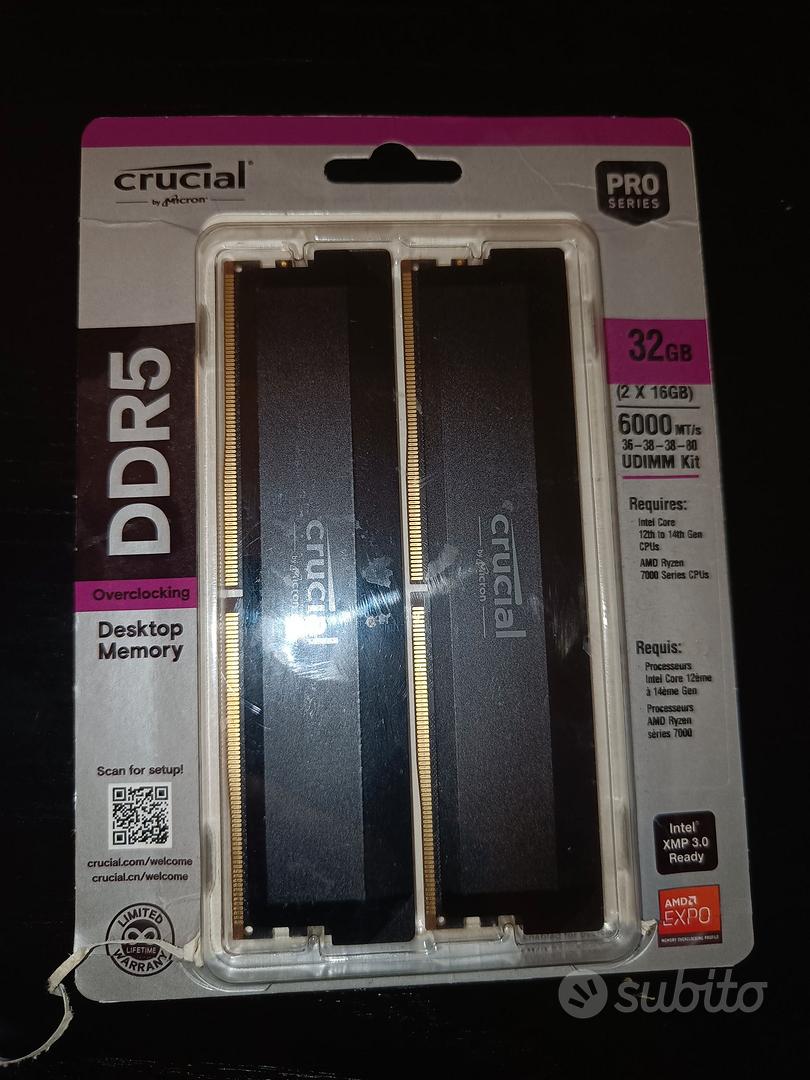 ram 32 gb 2x16gb ddr5 6000mhz - Informatica In vendita a Pescara