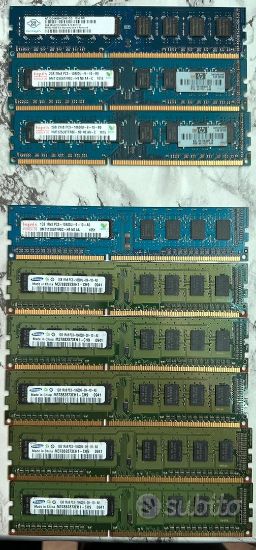 Memoria RAM vari tipi - Informatica In vendita a Novara