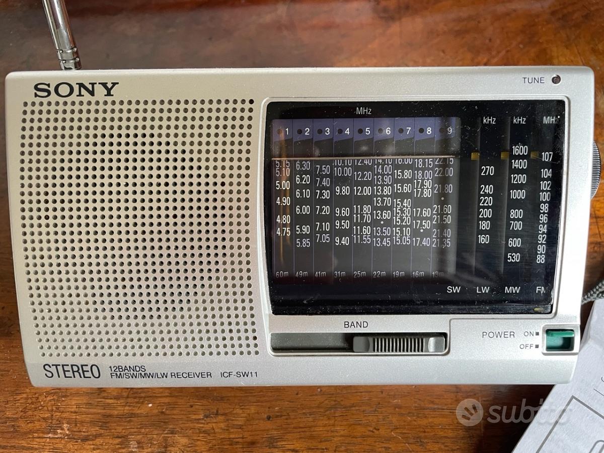 SONY ICF-SW11 12bands FM/SW/MW/LW RECEIVER STEREO - Audio/Video In ...