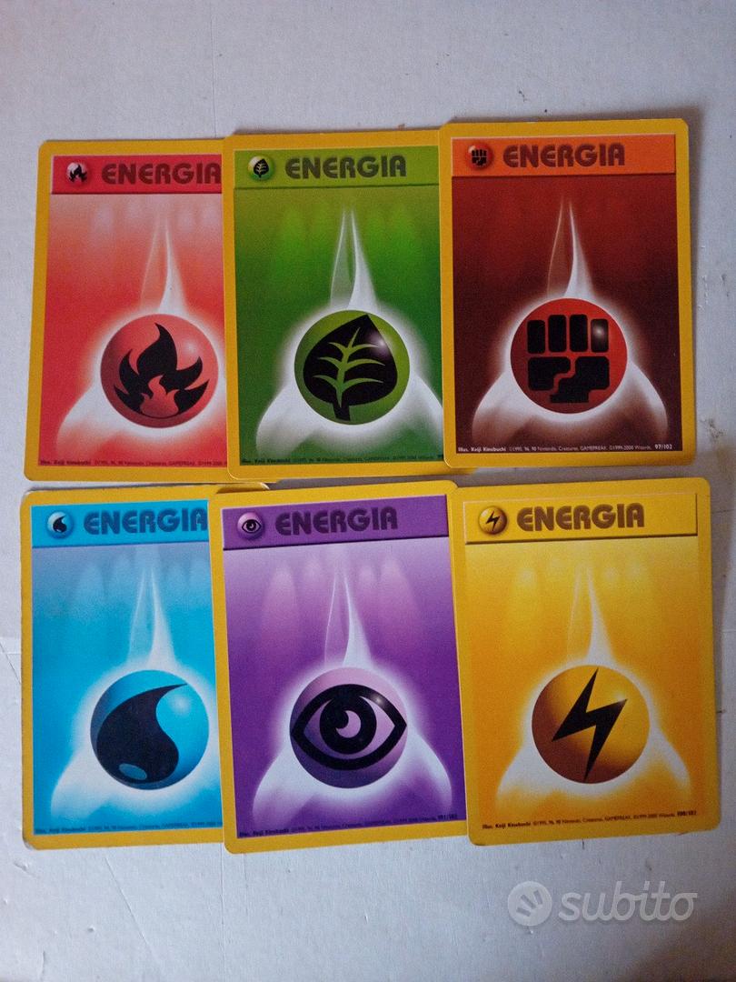 Carta Pokemon Energia 6 pezzi - Collezionismo In vendita a Reggio Emilia