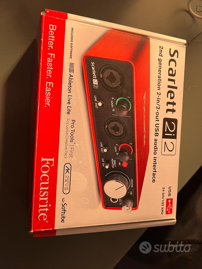 Focusrite Scarlett 2i2 2nd Gen - Strumenti Musicali In vendita a Pavia