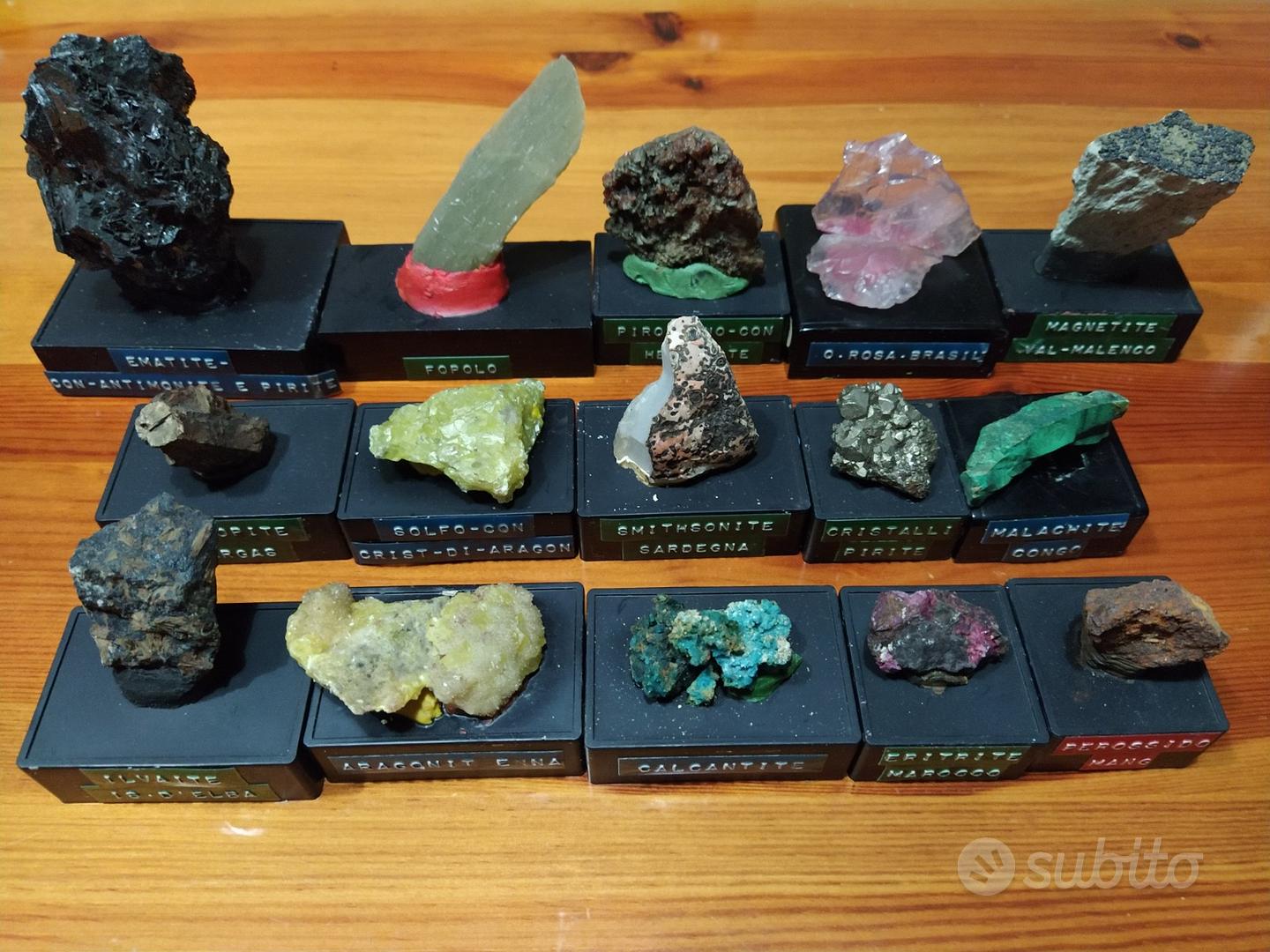 Lotto da 15 Minerali Naturali - Collezionismo In vendita a Monza e ...