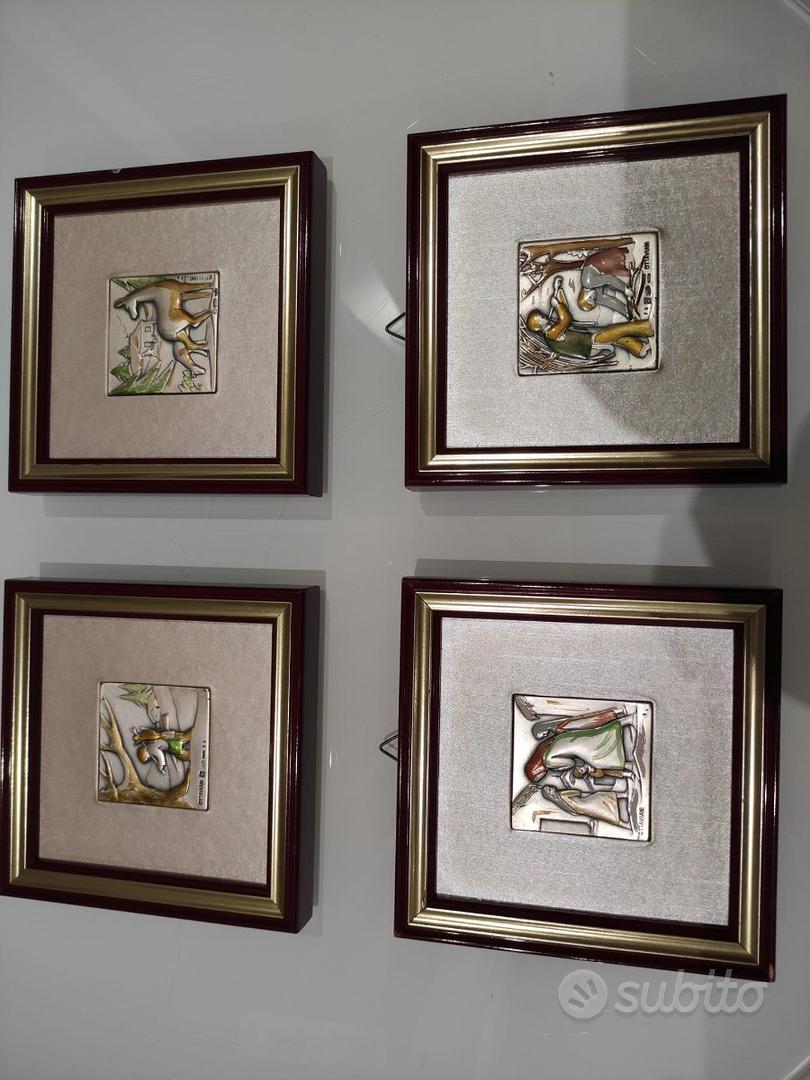 Quadri lamina argento raffiguranti 4 stagioni - Arredamento e Casalinghi In vendita a Roma