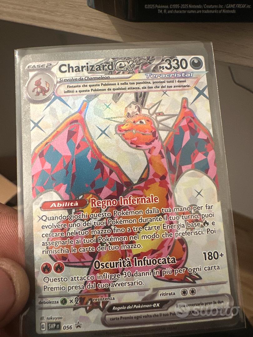 Carta da collezione charizard ex VERSIONE”PROMO - Collezionismo In ...