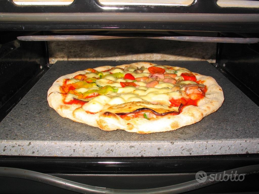 PIASTRA TEGLIA FORNO PIZZA PANE IN PIETRA 40x30x2 - Giardino e Fai da ...