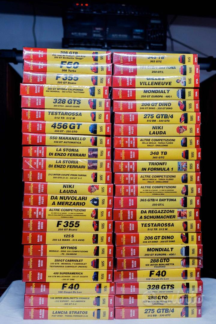 Il mito Ferrari Raccolta De Agostini Cassette VHS - Collezionismo In ...