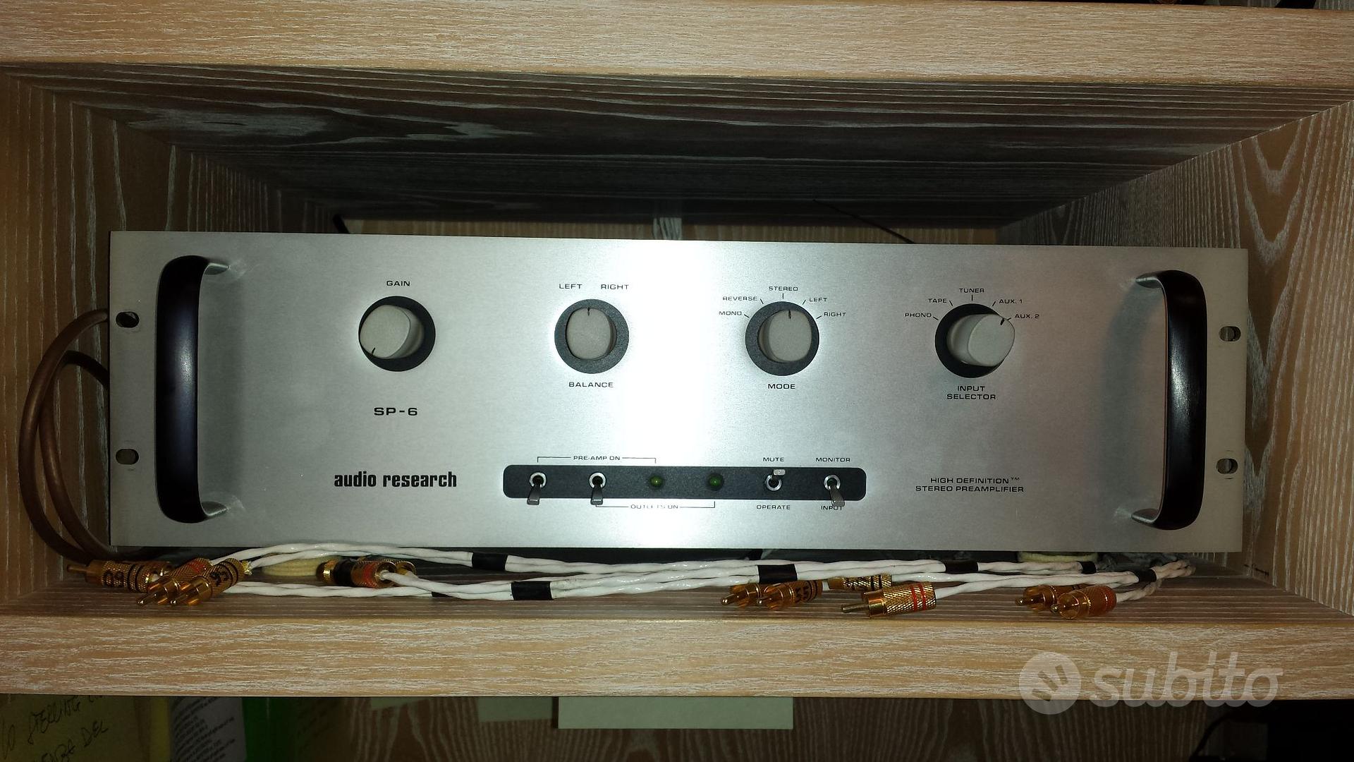 Pre Audio Research SP-6 a valvole - Audio/Video In vendita a Pisa