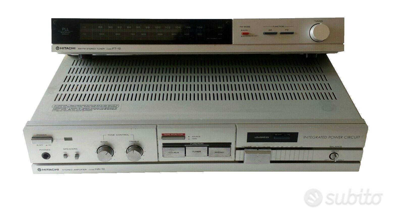 Amplificatore Stereo Di Potenza Vintage Hitachi - Audio/Video In ...