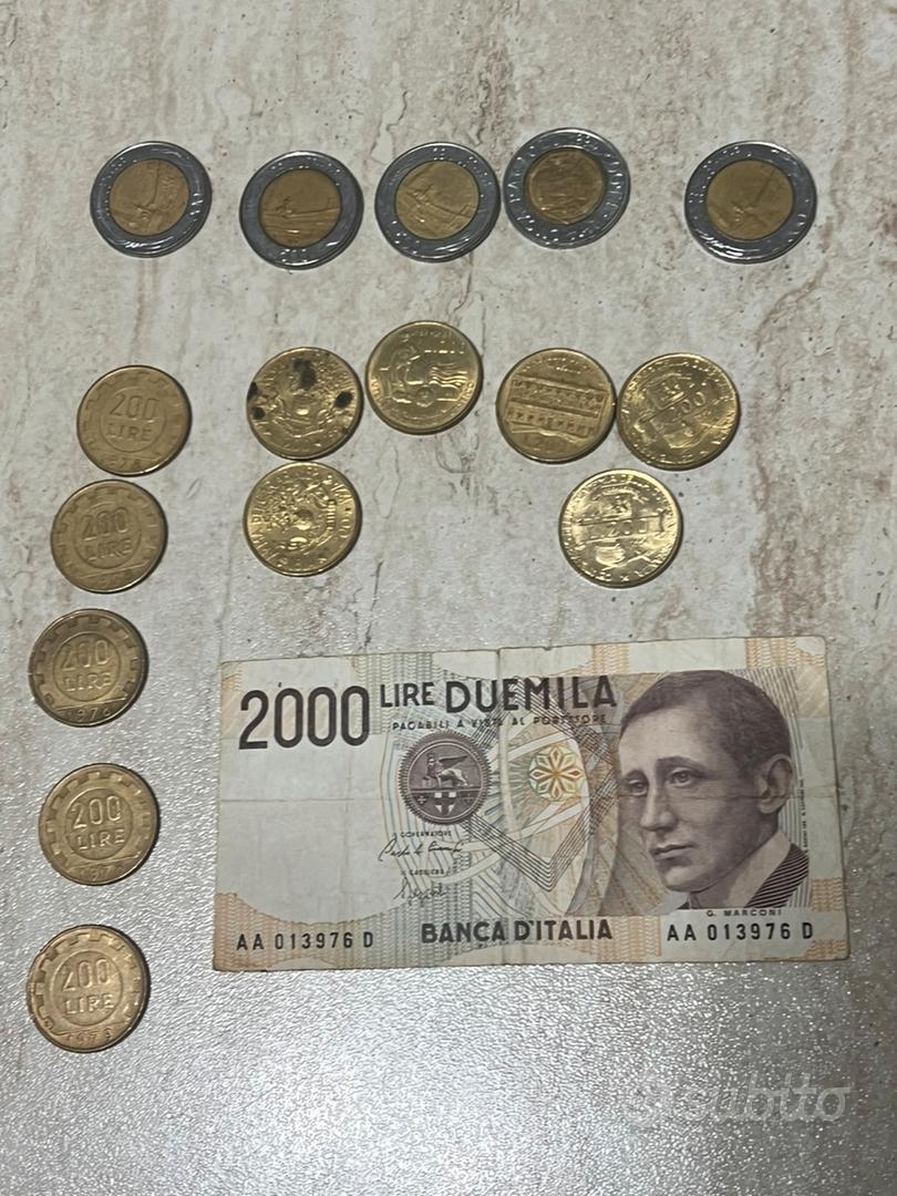 Lotto di monete e banconota Lire italiane vintage - Collezionismo In ...