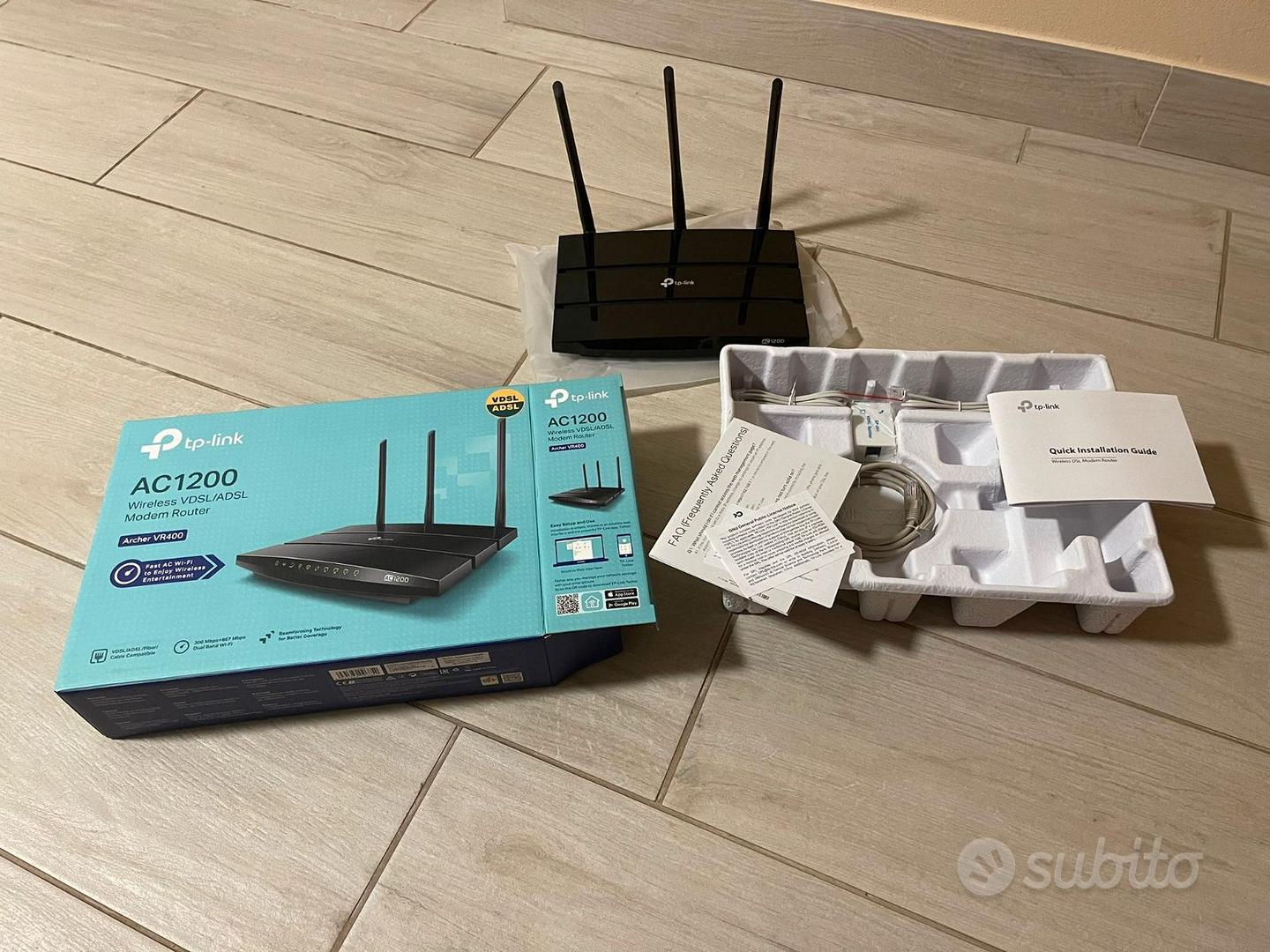 TP-Link Archer VR400 Modem Router AC1200 - Informatica In vendita a Brescia