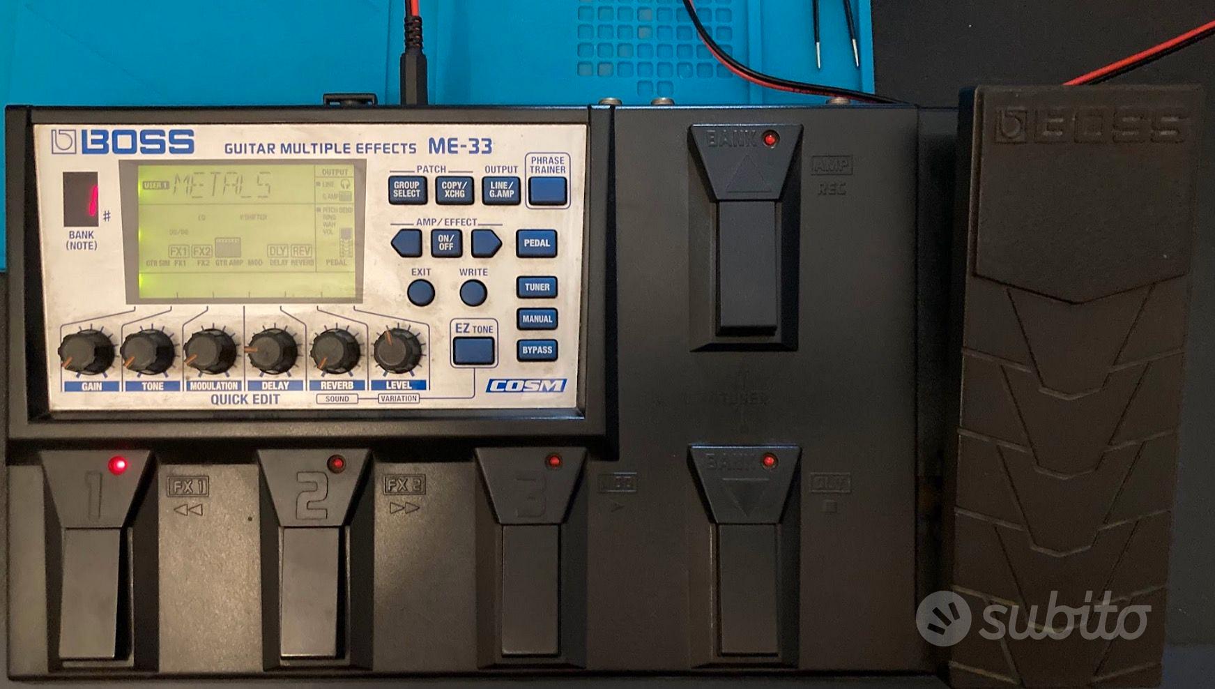 Pedaliera multieffetto chitarra BOSS ME-33 - Strumenti Musicali In ...