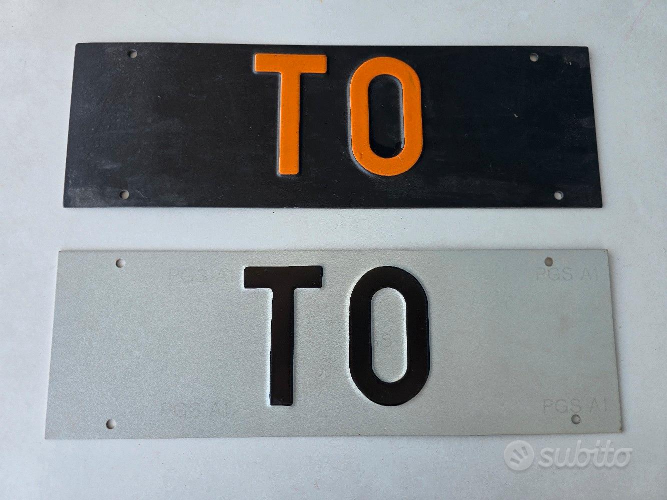 targhe - Accessori Auto In vendita a Torino