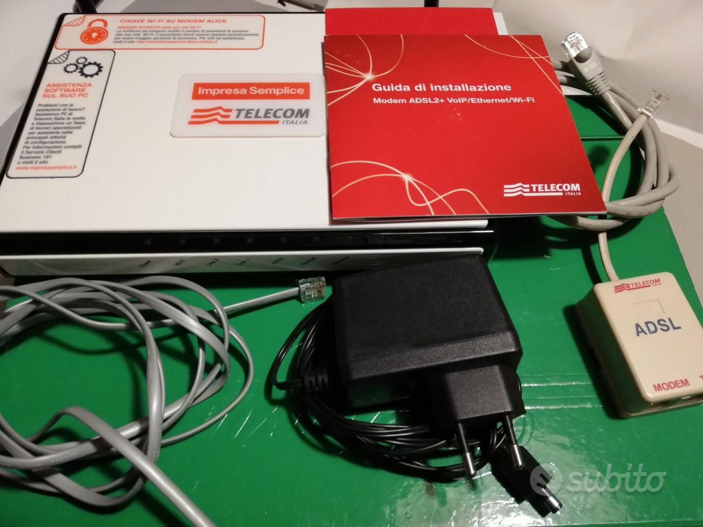 Modem ADSL - ALICE GATE VOIP 2 Plus WI-FI USB - Telefonia In vendita a ...