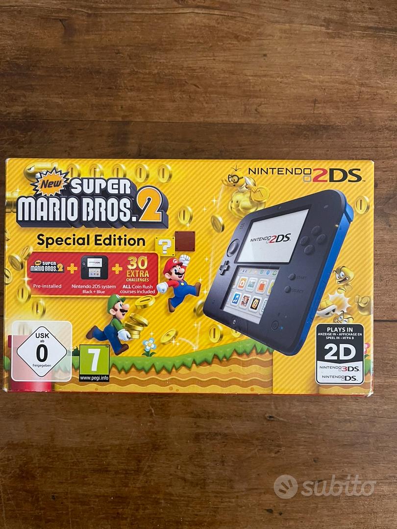 Nintendo 2ds console boxata cib super mario blu - Collezionismo In ...