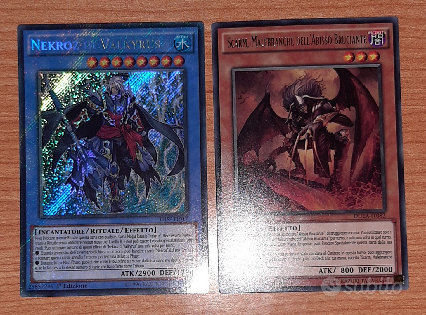 Yu-gi-oh: nekroz di valkyrus e scarm - Collezionismo In vendita a Prato