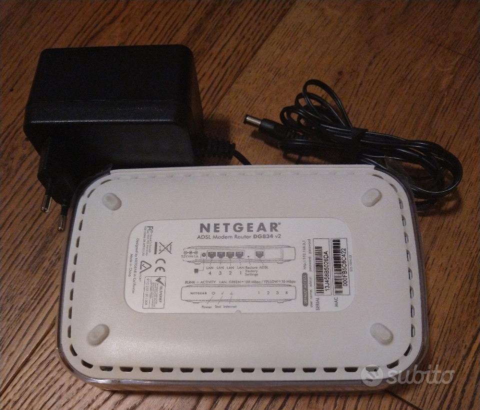 Modem router ADSL Netgear DG834 v2 - Informatica In vendita a Roma