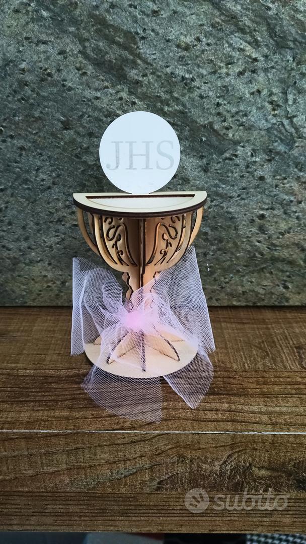 segnaposto in legno mezzo calice simbolo comunione - Arredamento e ...