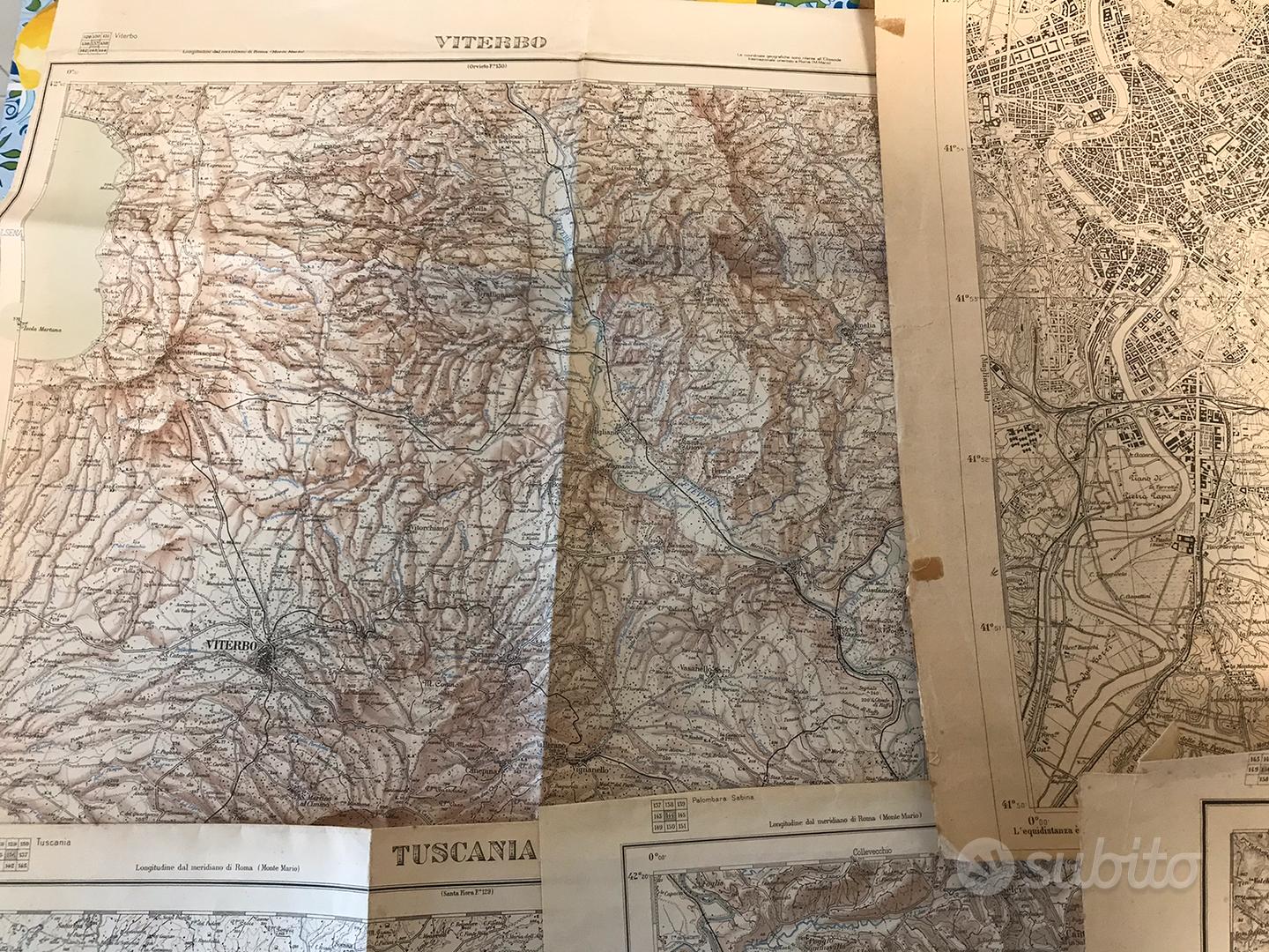 Cartine militari periodo post bellico 1951 - Collezionismo In vendita a ...