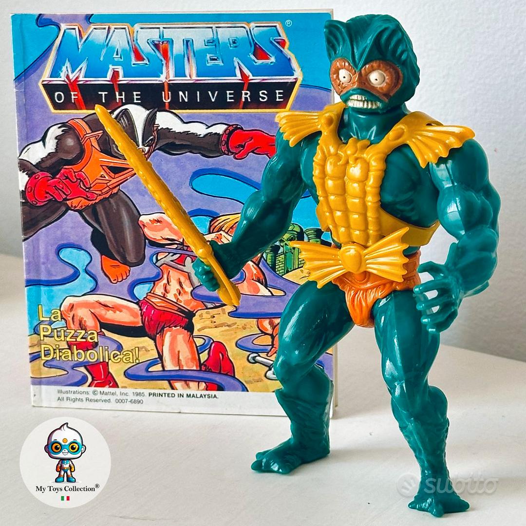 Masters Of The Universe Vintage Mer-man + Comic - Collezionismo In ...