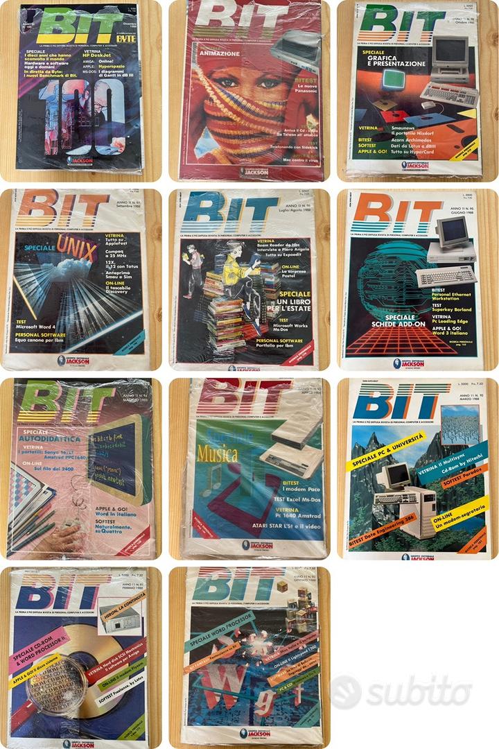 Bit Rivista Lotto 1988 Annata Completa - RARO - Libri e Riviste In ...