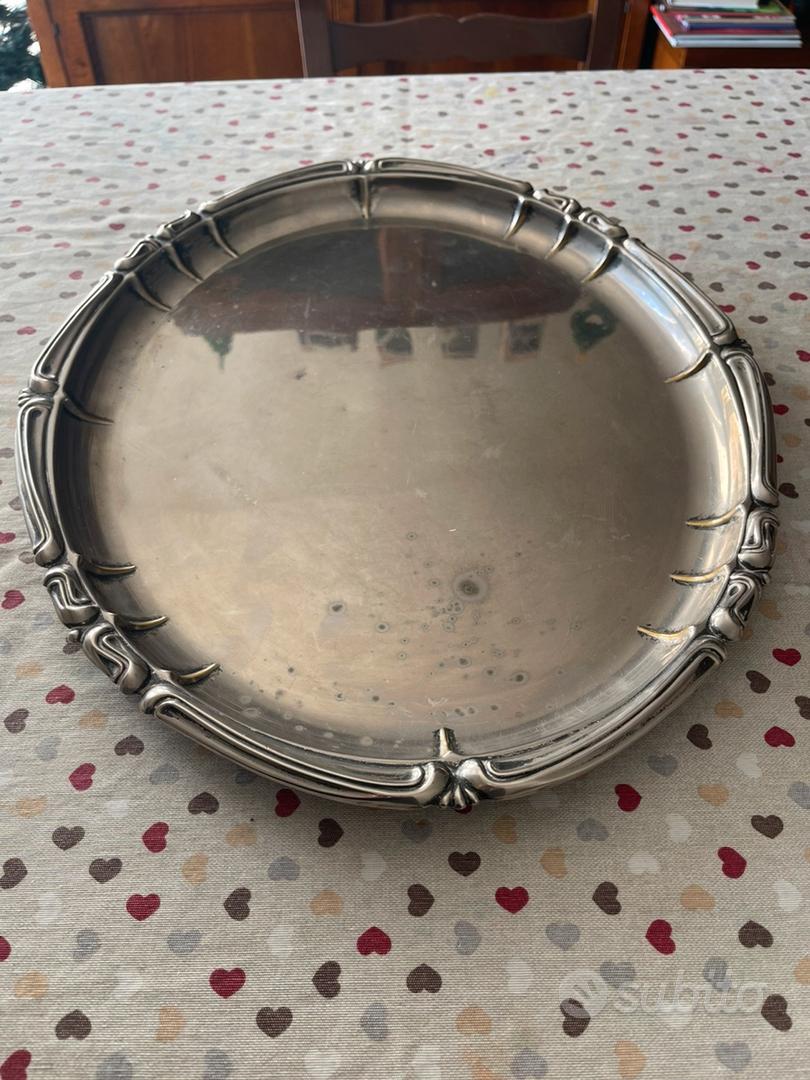 Vassoio ARG. 800 (vedi punzone)50x40 peso 1140 gr. - Collezionismo In ...